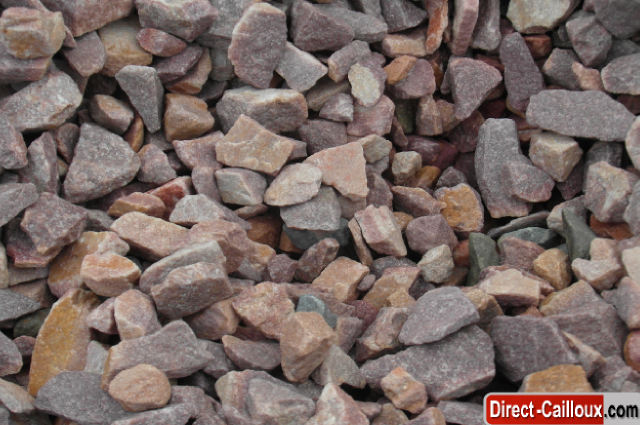 Gravillon Concassé Rouge, Cailloux Rouge Equivalent Schiste Rouge